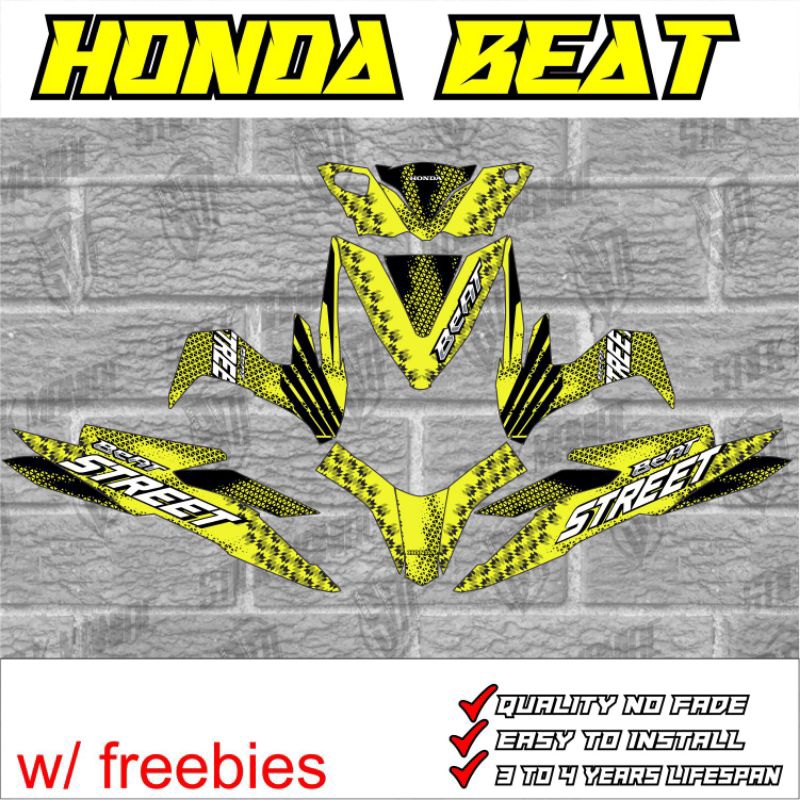 Honda Beat decals sticker, laminated | Shopee Malaysia