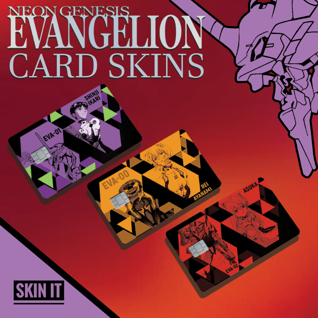 Evangelion Card Skins Anime (Stickers For ATM or Loyalty Cards ...