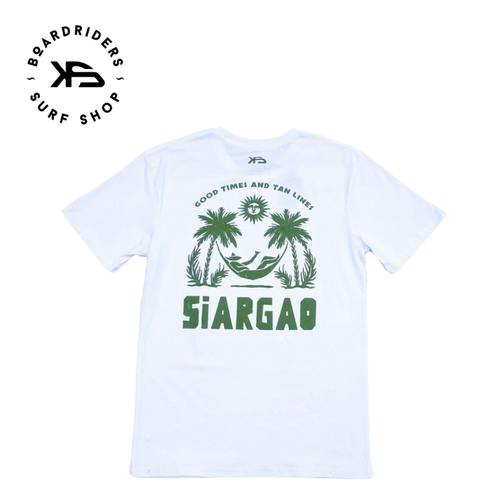 Kudo Surf Siargao Island Dreams Men's Tee (White) | Shopee Malaysia