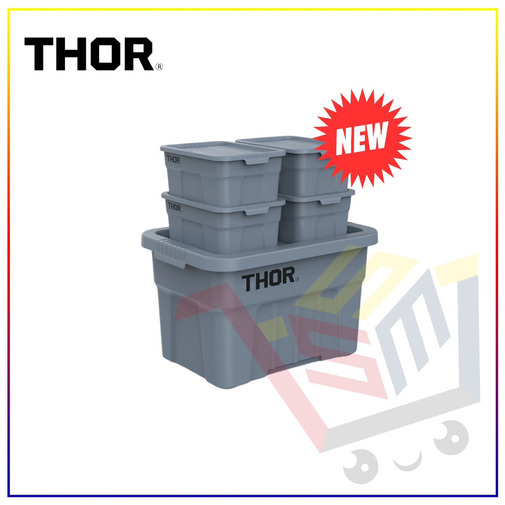 THOR Mini 2.5L Storage Box with Lid/Container Box/Stackable Storage Box ...
