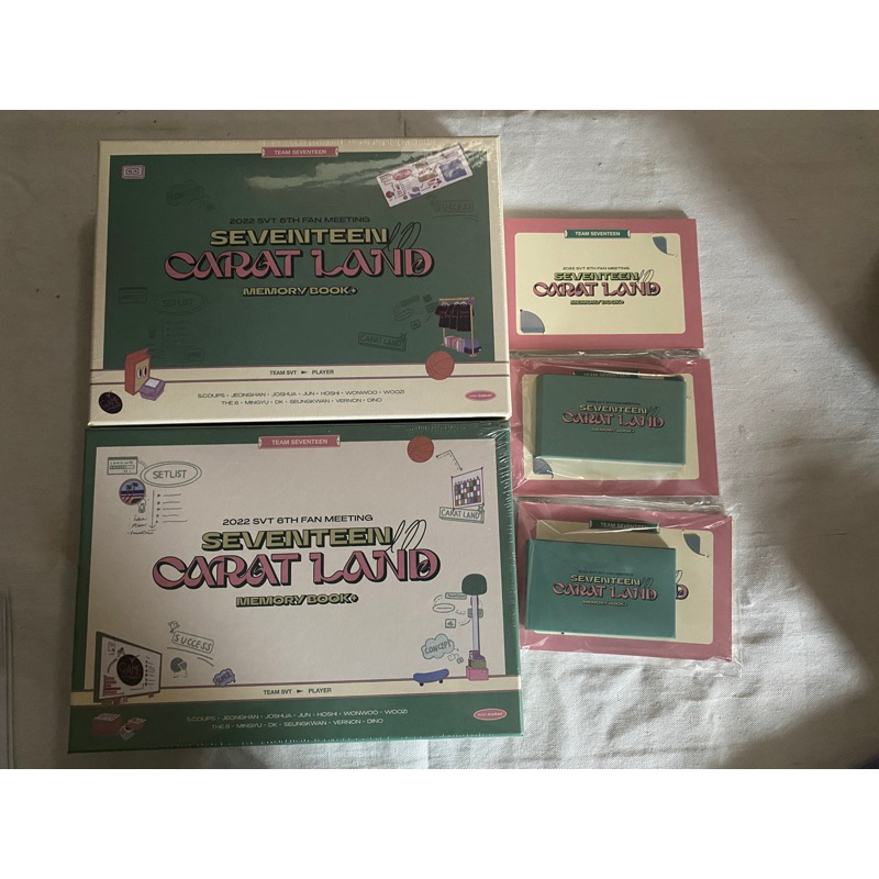 SVT SEVENTEEN 6TH FAN MEETING IN CARAT LAND MEMORY BOOK 2022 SET WITH ...