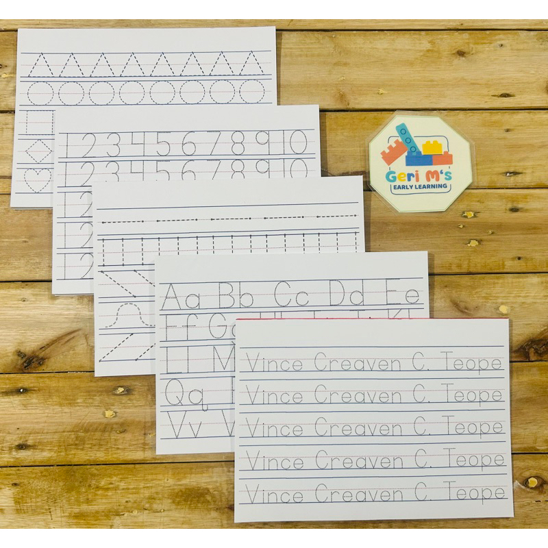 Tracing Pad 30 Sheets (Alphabet Tracing, Number Tracing, Lines, Shapes ...