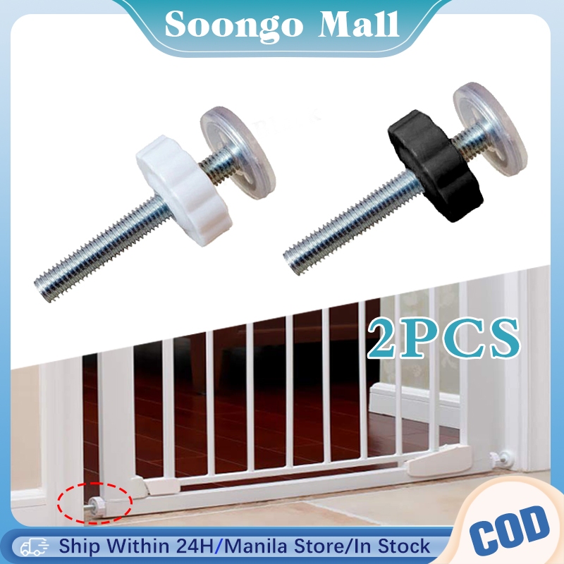 2PCS Safety Fence Screws M10 Extender Pressure Threaded Spindle Rods ...