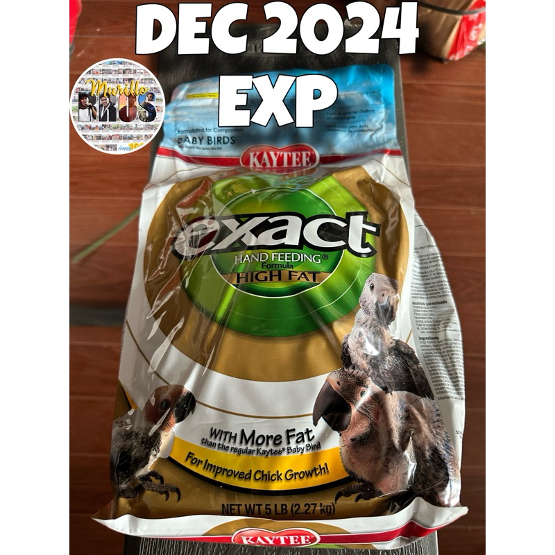 Kaytee Exact High Fat Hand Feeding Formula 2.27kg (5LBS) and repack ...