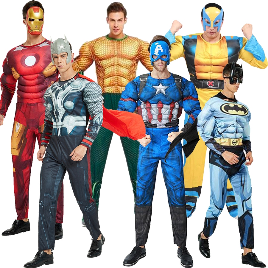 Marvel Superhero Thor Wolverine Superman IronMan Spiderman Aquaman ...