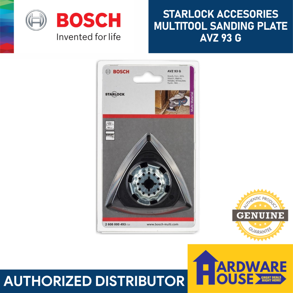 BOSCH Multitool Sanding Plate Starlock for Oscillating Sander GOP 12V ...