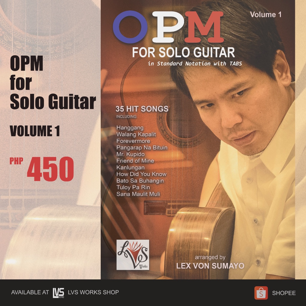 OPM for Solo Guitar VOL. 1 (Standard Notation with TABS) | Shopee Malaysia