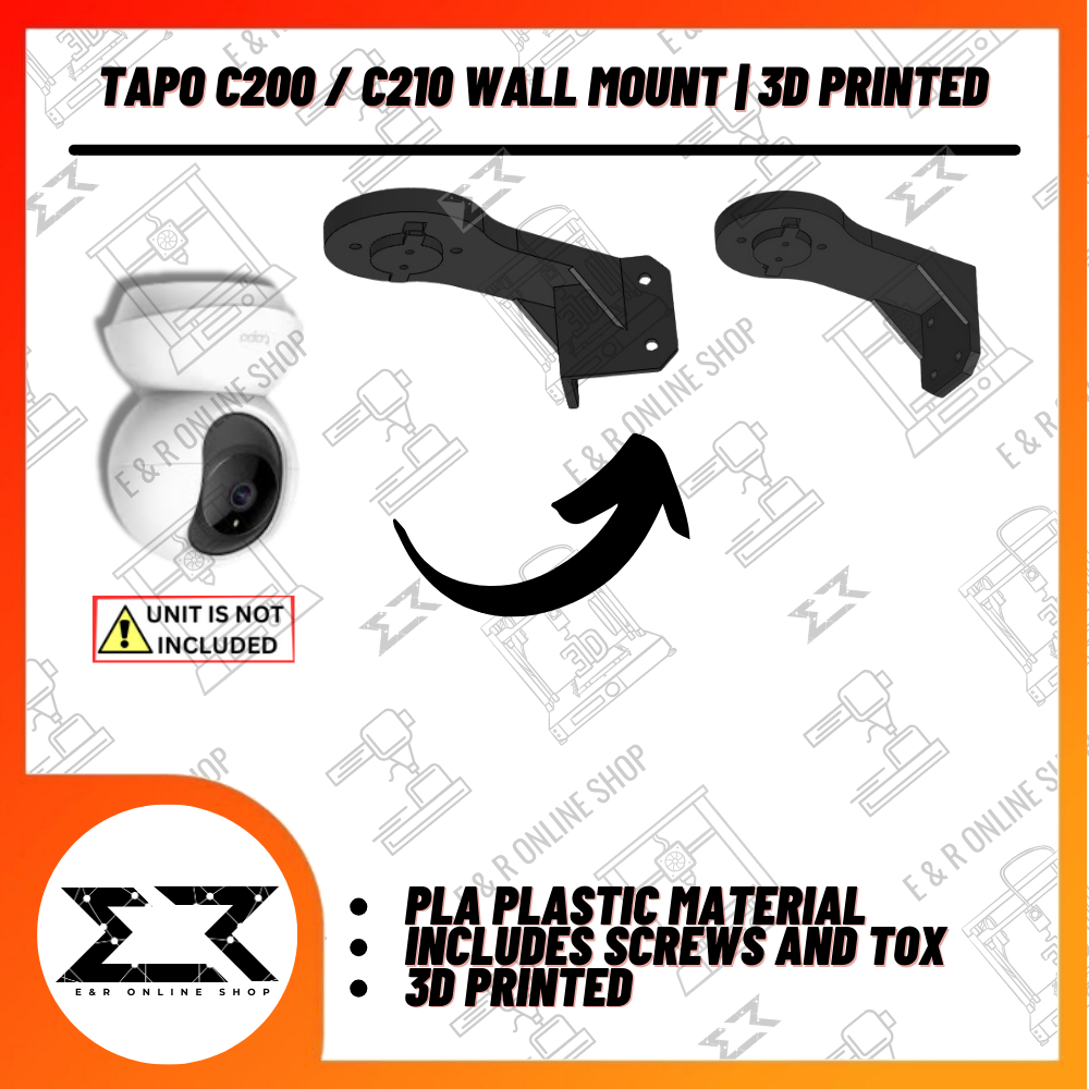 TAPO CCTV C200 / C210 Wall Mount 3D Printed | Shopee Malaysia
