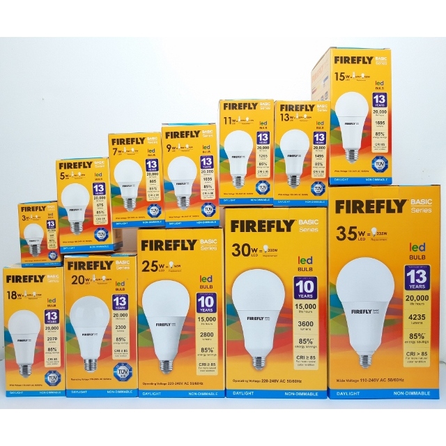 Firefly LED Bulb 3w, 5w, 7w, 9w, 11w, 13w (Daylight, Warm White ...