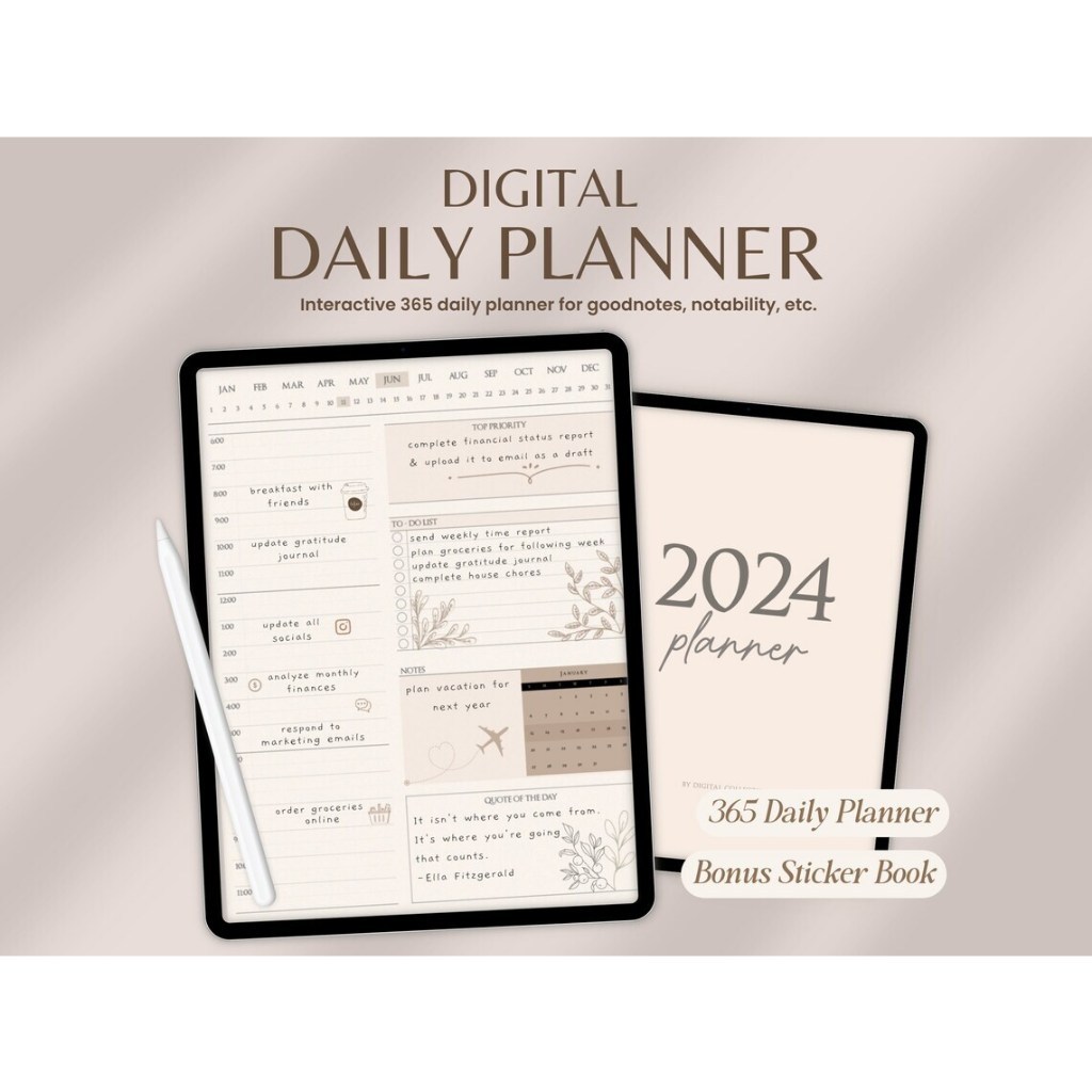 2024 Digital Planner, Digital Planner for iPad & Android, GoodNotes ...