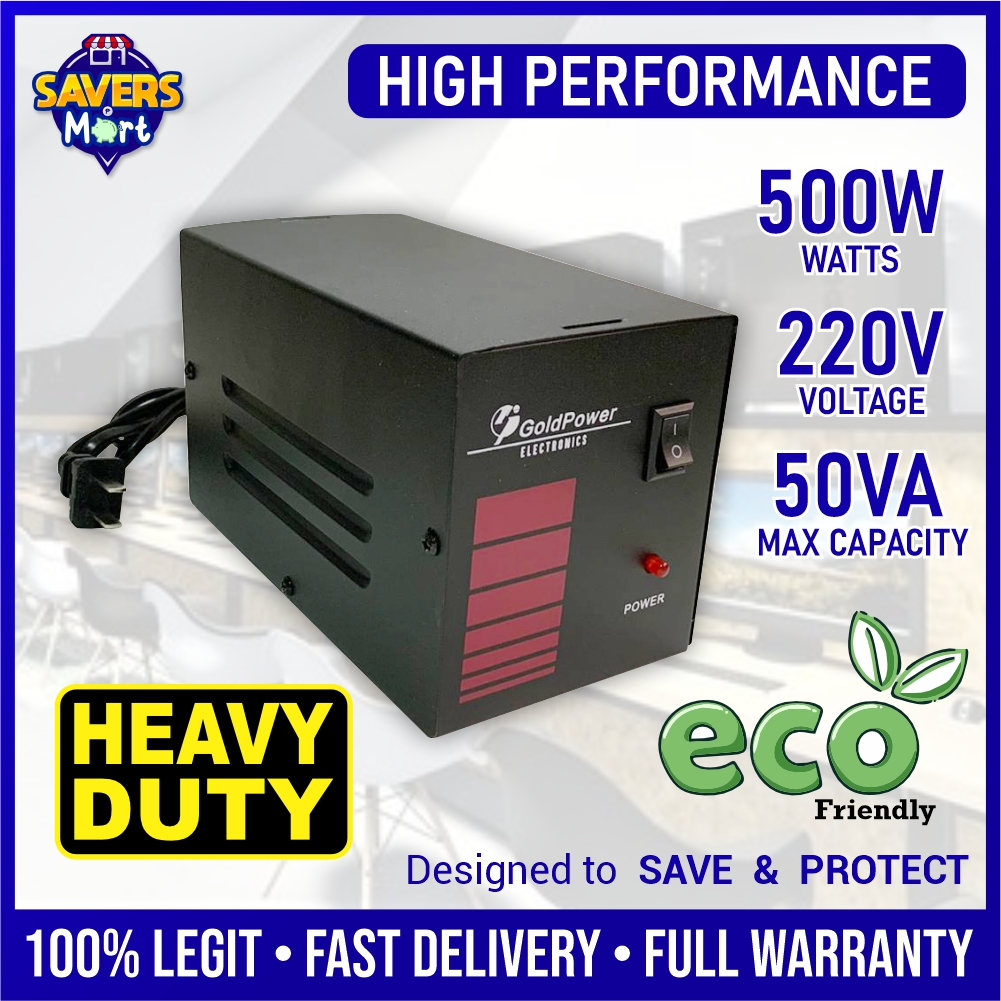 High Performance AVR 500W 220V GoldPower Automatic Voltage Regulator ...
