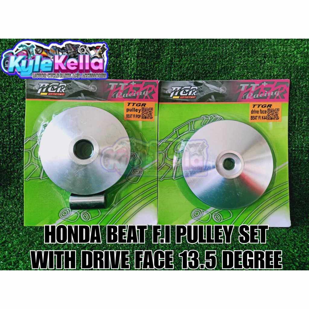 TTGR PULLEY SET 13.5 DEGREE WITH DRIVE FACE HONDA BEAT F.I | Shopee ...
