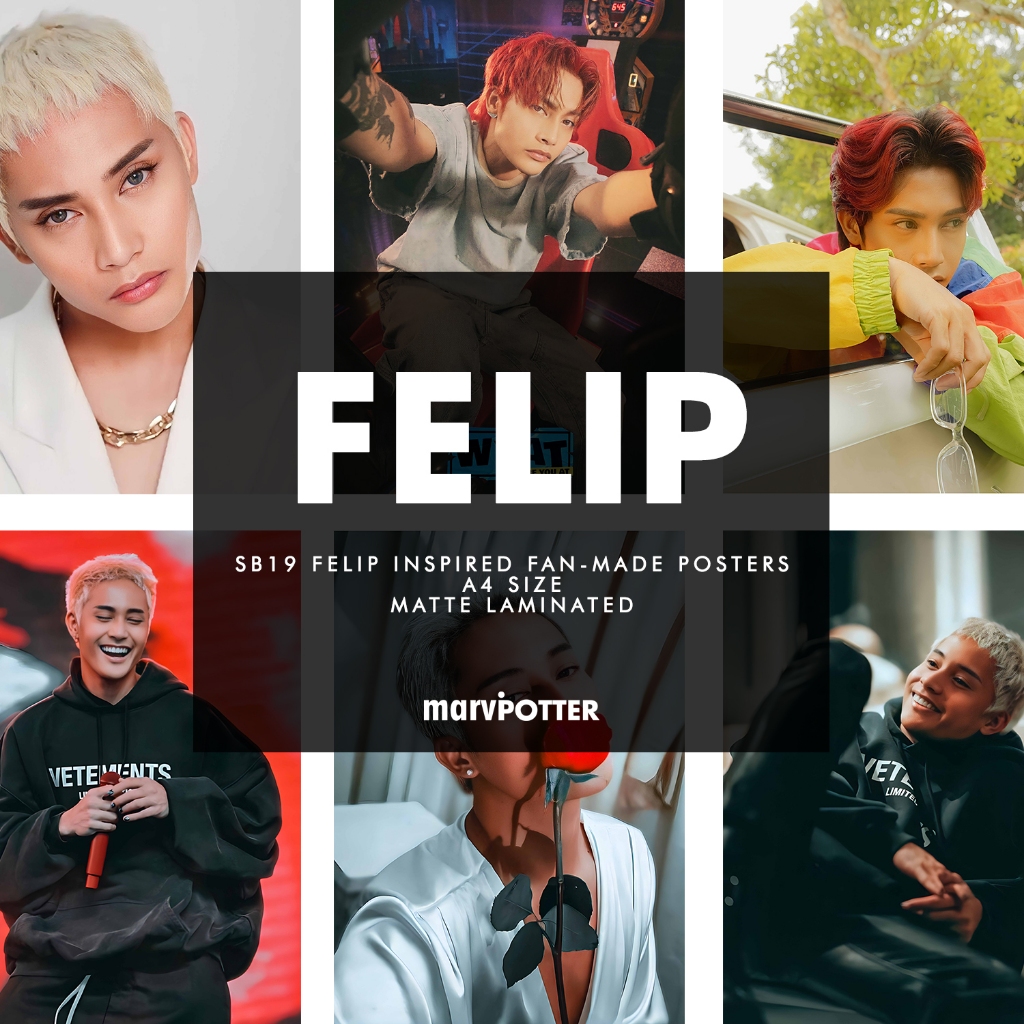 SB19 Mahalima FELIP PHOTO A4 Photo Poster Matte Laminated (250GSM) FAN ...