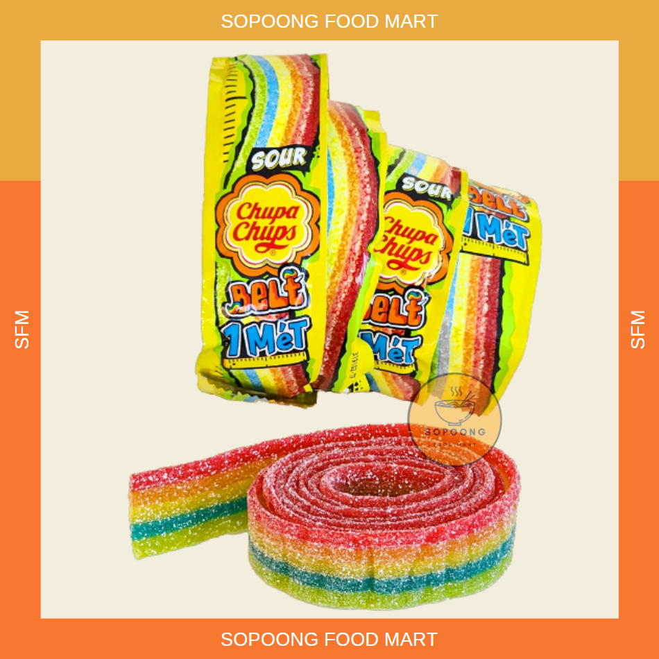 NONGSHIM Chupa Chups Sour Belt 1M Candy Jelly 55g | Shopee Malaysia