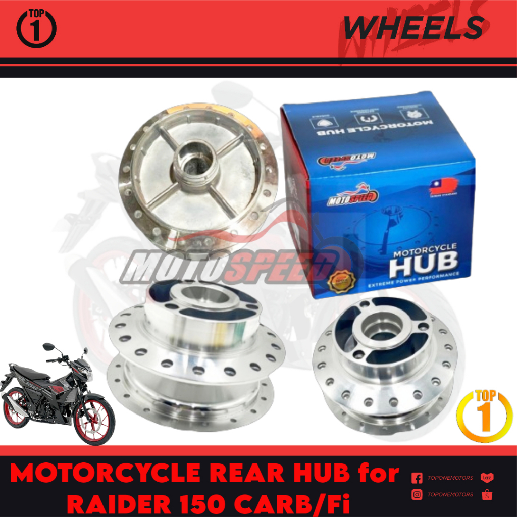 TOP1 Racing Suzuki Raider 150 Carb/Fi Hub With Busting With Steel ...