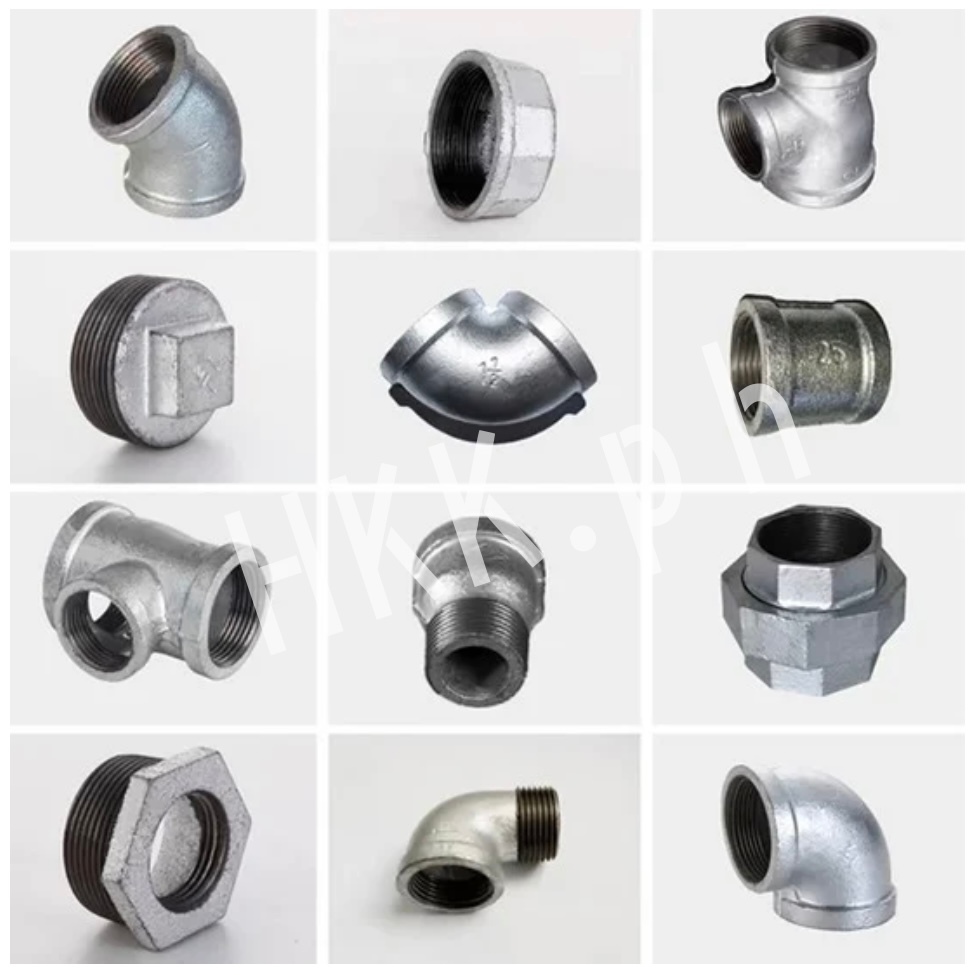 GI Fittings Galvanized Iron Steel Elbow ,tee ,coupling ,plug, 1/2" 3/4 ...