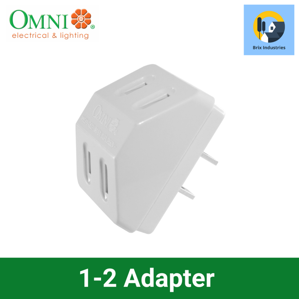Omni 1-2 Adapter Travel Adapter 10A 250V~ WDA-002 Plug Adapter Outlet ...