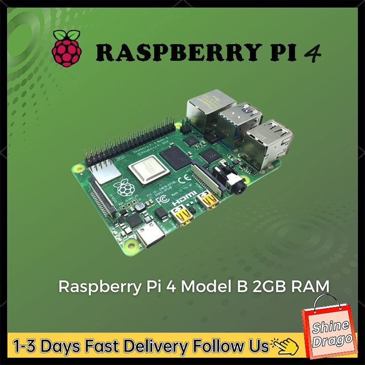 Raspberry Pi 4 Model B 2GB 4GB 8GB RAM Bluetooth WiFi For a Built-In ...