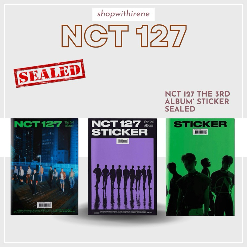 NCT 127 The 3rd Album Sticker / Seoul City Ver. /Photobook Ver. /Sticky ...