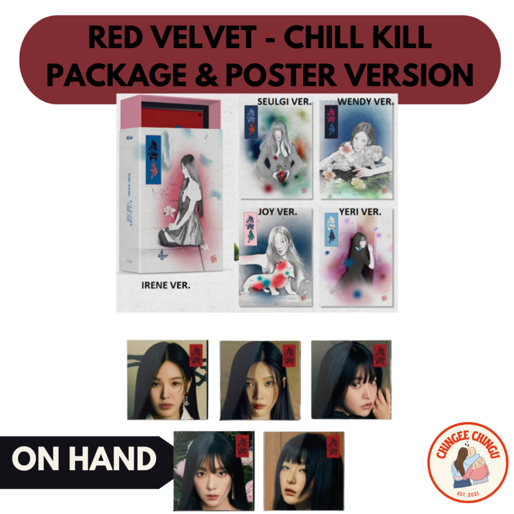 RED VELVET - CHILL KILL OFFICIAL SEALED ALBUM | Package Poster Photobook Version | Shopee Malaysia