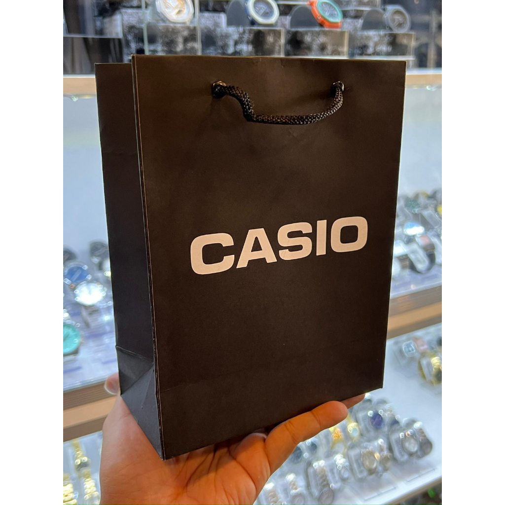 CASIO Black Small Paper Bag / CASIO Blue Box / CASIO PAPER BAG | Shopee ...