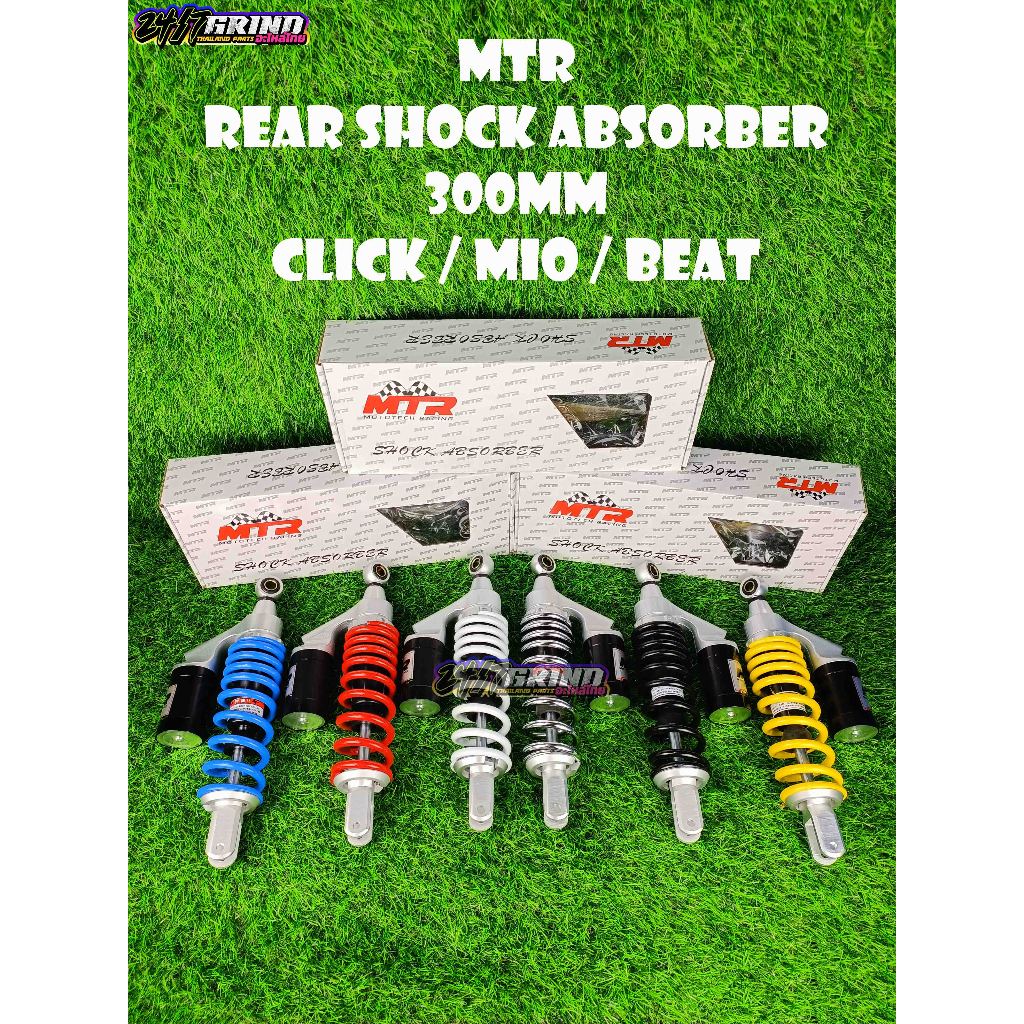 MTR REAR SHOCK ABSORBER 300MM MIO SPORTY / MIO I 125 / CLICK / BEAT / RUSI / SYM UNIVERSAL ...