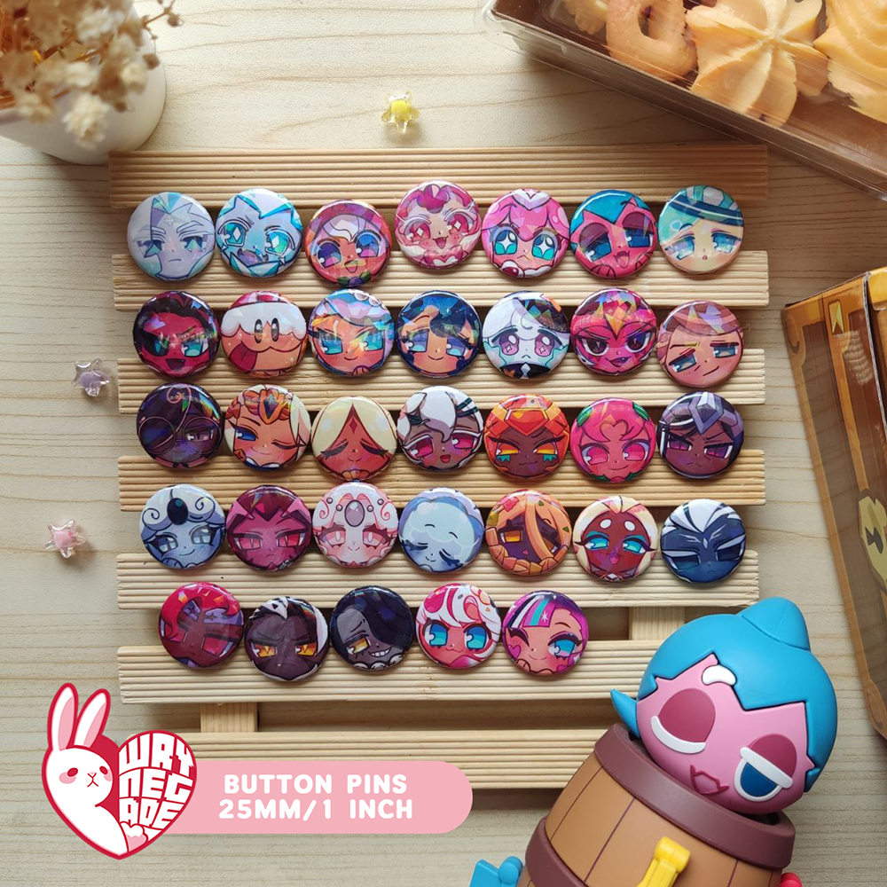 [Part 1] 3pcs for P120 | Cookie Run Kingdom 25mm / 1 inch Button Pins ...