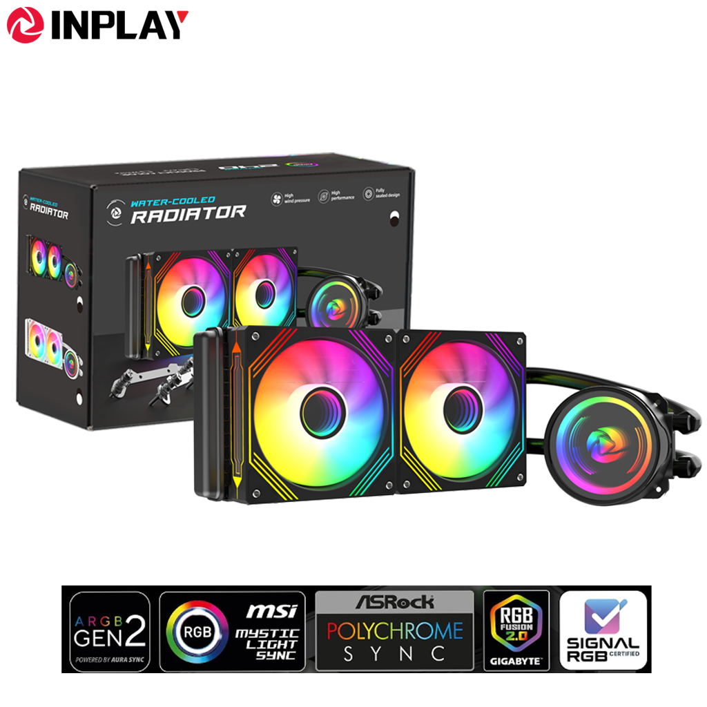 Inplay Seaview 240/360 AIO Liquid Cooler ARGB 4Pin Heatsink AIO Liquid ...