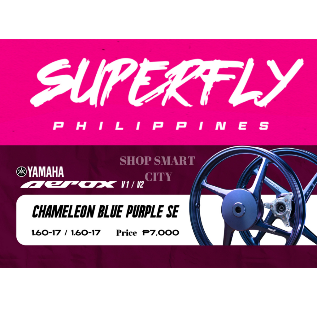 Superfly Mags for Aerox V1/V2 1.60-17 Chameleon Blue Purple SE | Shopee ...