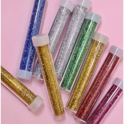 12 tubes Color Glitter Powder Glitter Arts , Craft and Design DIY ...