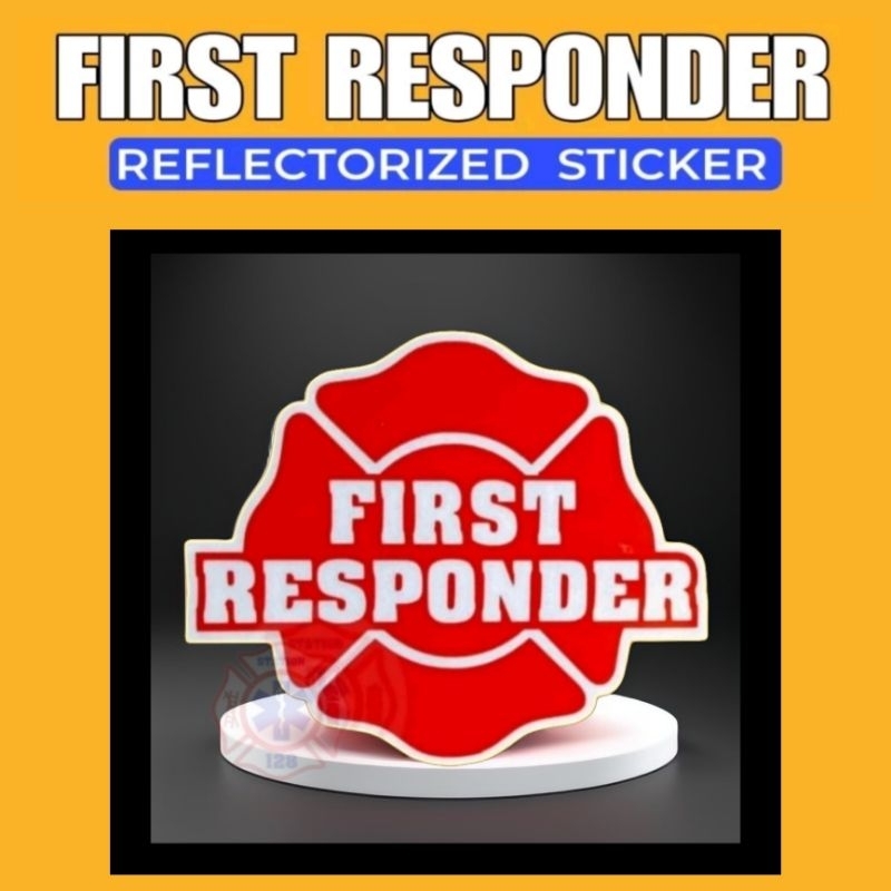 Decal First Responder 3M Reflectorized Sticker | Shopee Malaysia