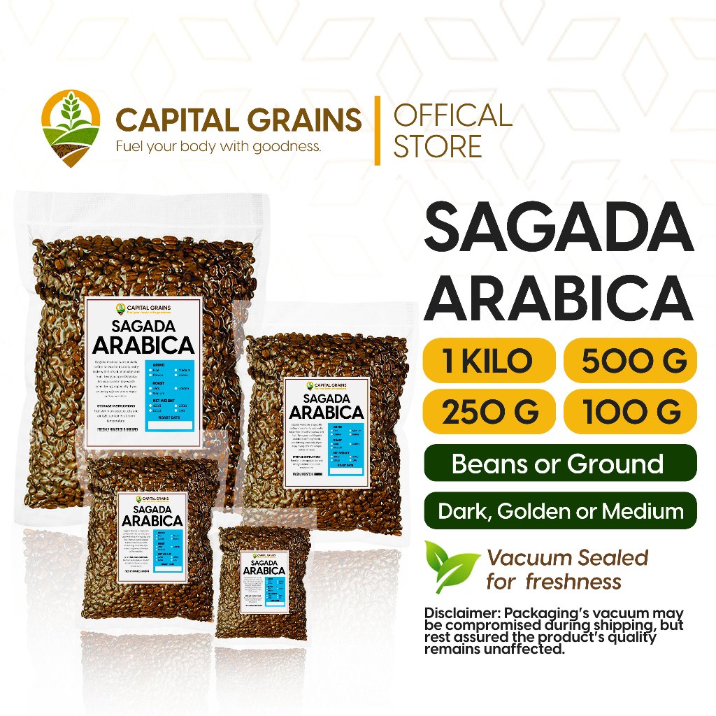 [CG] Sagada Arabica Coffee Beans or Ground (1KG / 500G / 250G / 100G ...