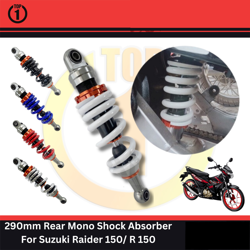 Top1 PH Rear Mono Shock Absorber 290mm For Suzuki Raider 150 Raider J ...