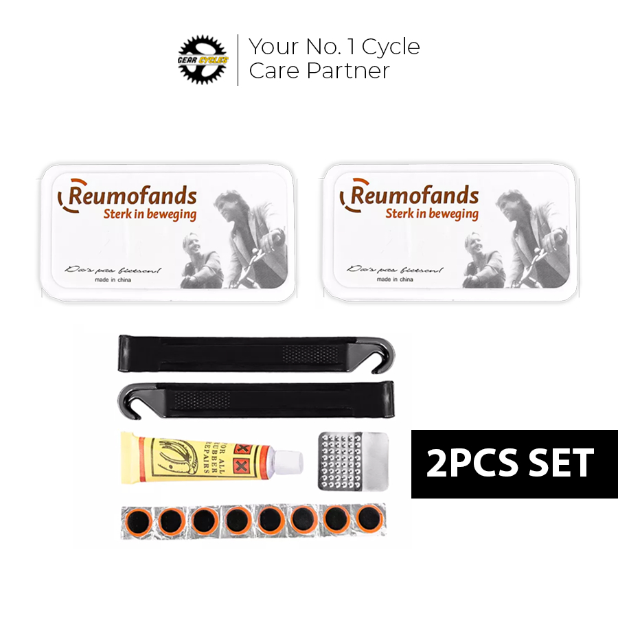 (2 PCS) Bicycle Tire Patch Kit Mountain Road Bike MTB Patch Glue Tire ...