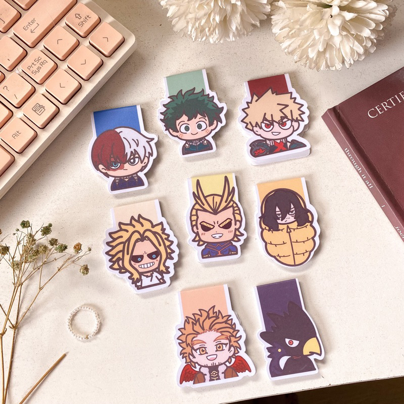 My Hero Academia Anime Magnetic Bookmarks Boku no Hero | Shopee Malaysia