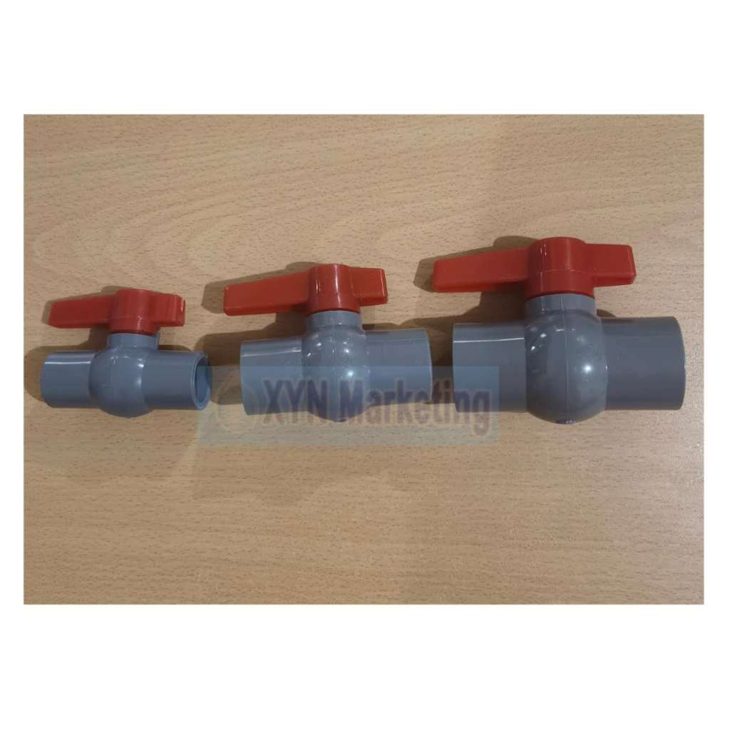 PVC Gray Fittings Ballvalve/Patente(1", 3/4", 1/2") | Shopee Malaysia