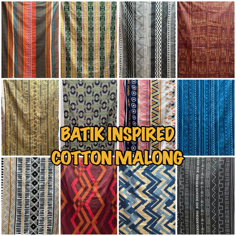 BATIK & AZTEC DESIGNS JUMBO COTTON MALONG | Shopee Malaysia