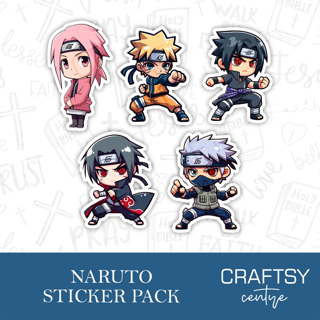 Naruto Sticker Pack | Craftsy Centre | Shopee Malaysia