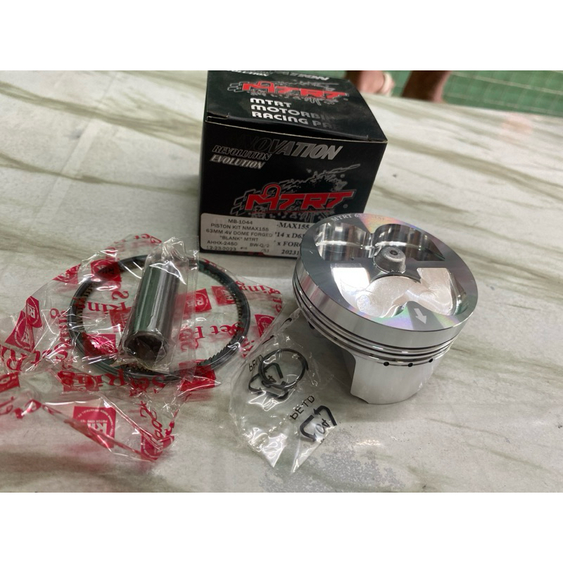 PISTON KIT 63MM FOR NMAX155/AEROX155 BLANK FORGED MTRT made in TAIWAN ...