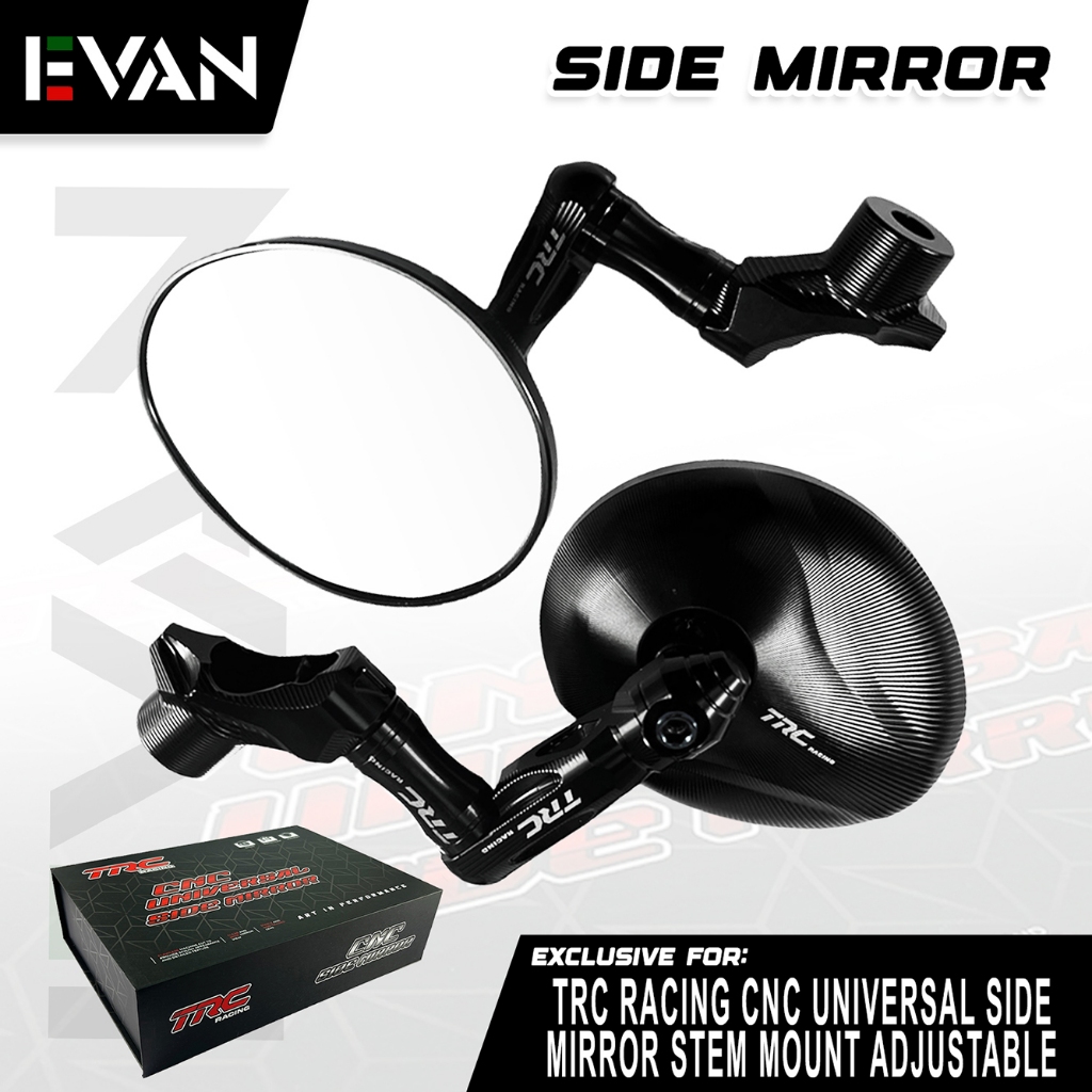 EVAN.PH TRC CNC Side Mirror Stem Mount Adjustable Universal | Shopee ...