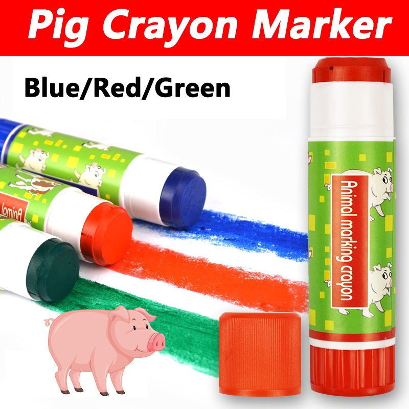 Pig Crayon Marker Animal Crayon Marker Farming Animal Identify Crayon ...