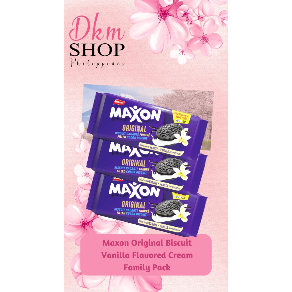 MAXON Biscuit Vanilla Flavored Cream Family Pack | Shopee Malaysia