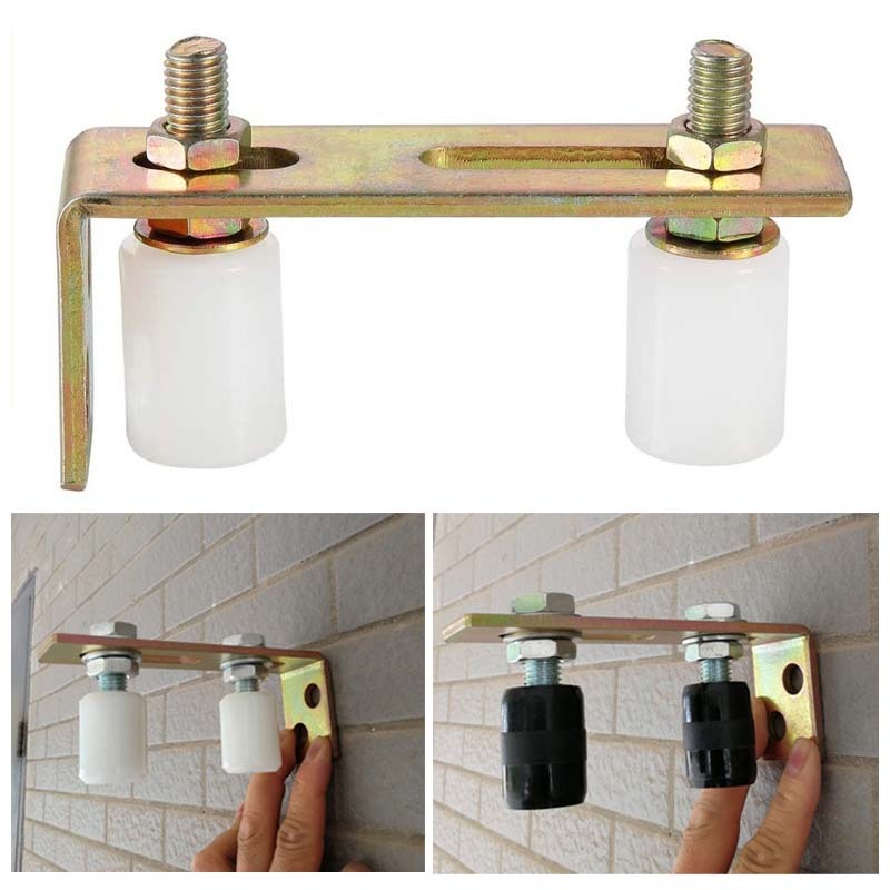 Wear-Resistant Nylon Roller Guide Wheel With L-Shaped Bracket Set For ...