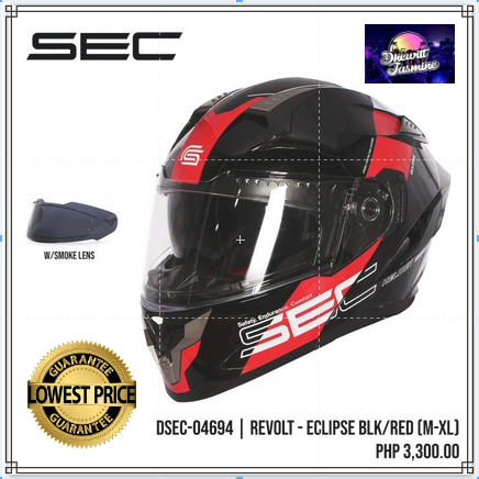 Revolt modular helmet with freebies (sec brand) | Shopee Malaysia