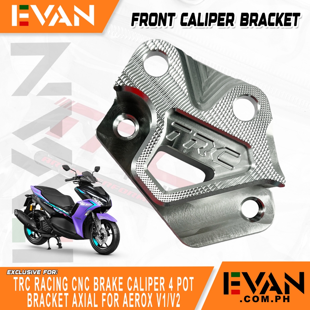 TRC CNC Brake Caliper 4 POT Bracket AXIAL for AEROX V1/V2 | Shopee Malaysia