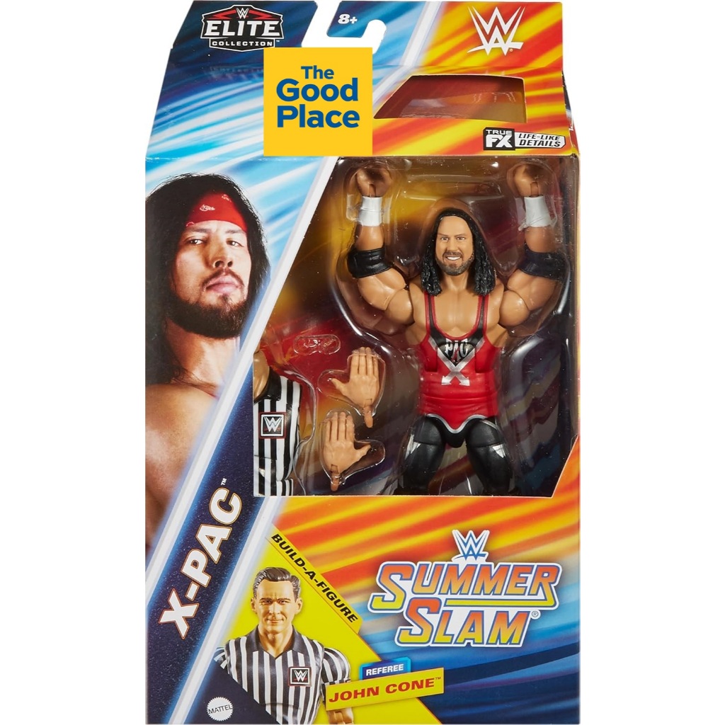 MATTEL WWE Elite Collection SummerSlam Series X-Pac Figure With John Cone Referee BAF Part ...