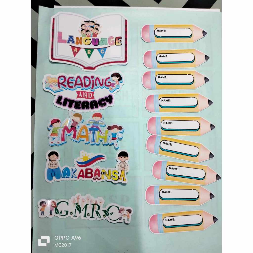 Subject Label Sticker Grade 1 grade 2, Grade 3, Grade 4, Grade 5, Grade ...