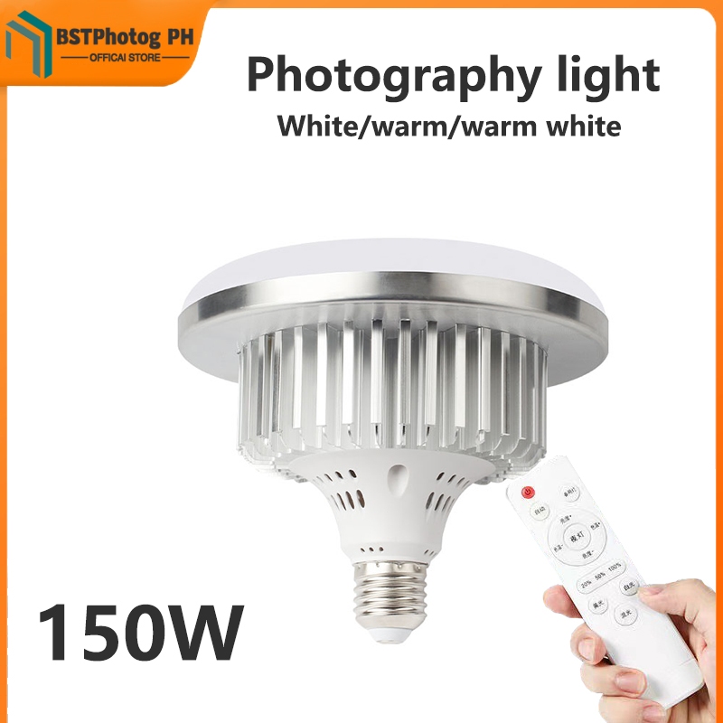 Photography Light Bulb 150w Tricolor temperature E27 Photo Video ...