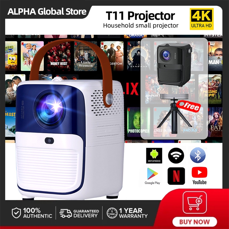 New Arrival White Color Lamp Smart 4K HD Home Cinema Native 1080p ...