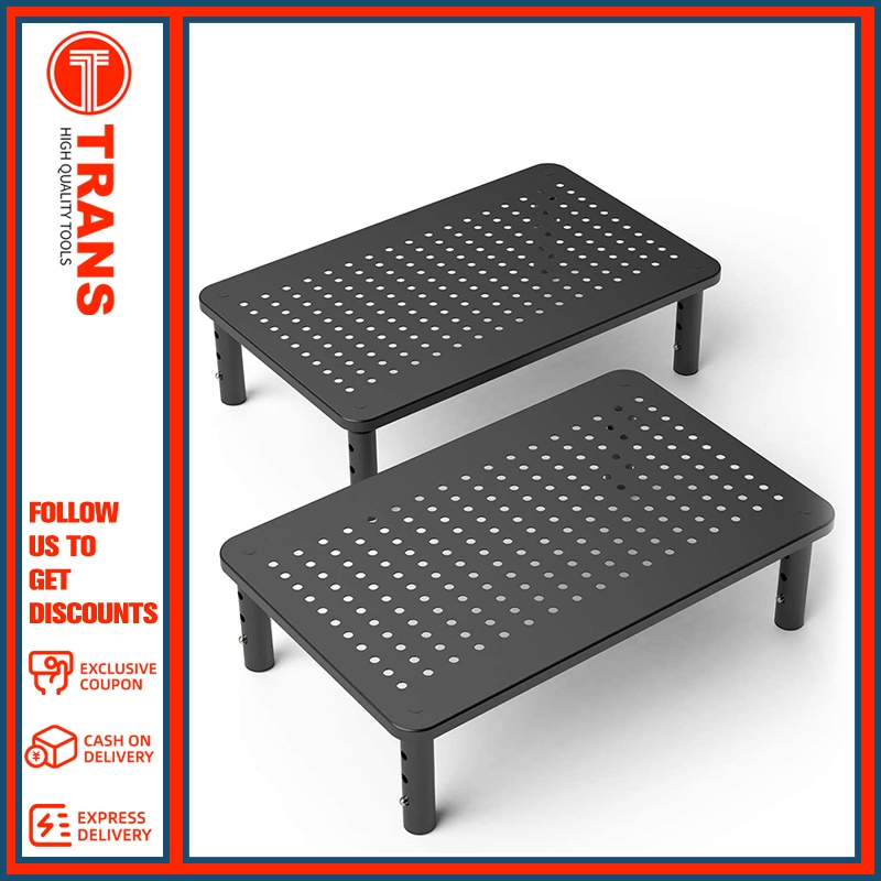 SPEC 3 Height Adjustable Monitor Stand Ergonomic Metal Monitor Riser ...